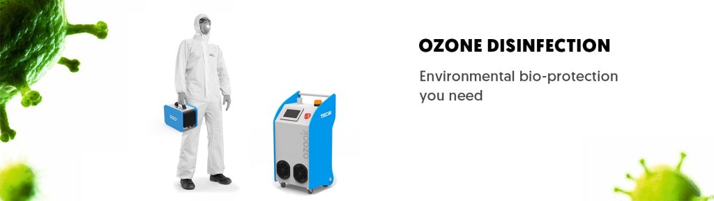 Ozone disinfection. Ozone generator, ozonaizer.
